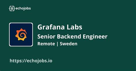 Hiring Senior Backend Engineer Grafana Ops Alerting Remote Sweden