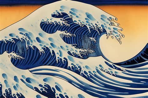 Japanese Famous Tsunami Painting
