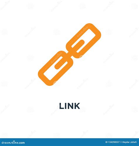 Link Sign Icon Chain Concept Symbol Design Connection Intern Stock Vector Illustration Of