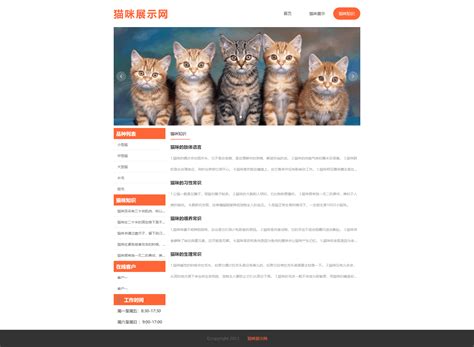 html css javascript动物 页 猫咪展示网 带js轮播图 多多鱼网页成品源码 学生网页作业 成品网页作业 网页设计 学生网页模板 网页下载 网页大作业 毕业设计