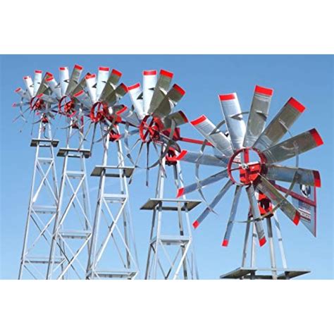 18 Windmill Aerator System American Eagle Pond Aeration Wind Mill System Kit Strong 4 Leg