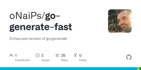 github onaips go generate fast enhanced version of go generate