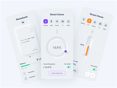 Neomorphism App Screen Behance