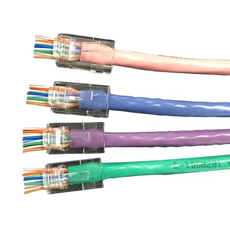 EXW High Quality CAT Ez Passthrough RJ Connector Plug Shielded For C A Patch Cord Cat Patch