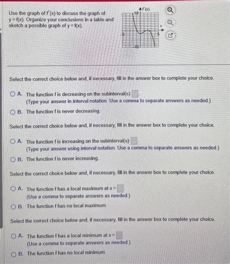 Solved Use The Graph Of F X To Discuss The Graph Of Chegg Com