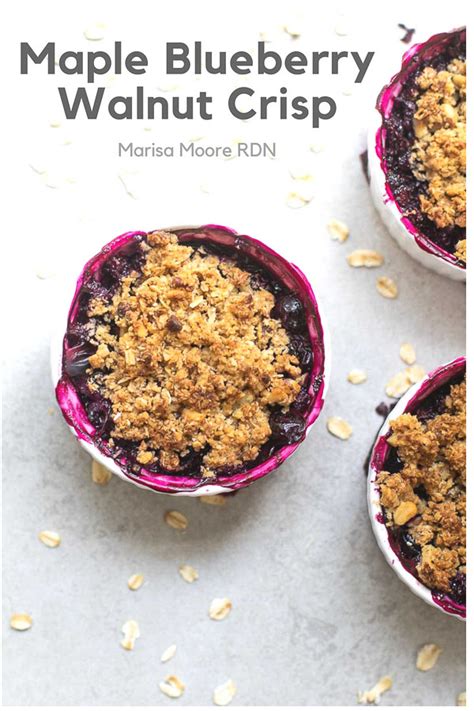 Maple Walnut Blueberry Crisp A Healthier Blueberry Crisp Marisa