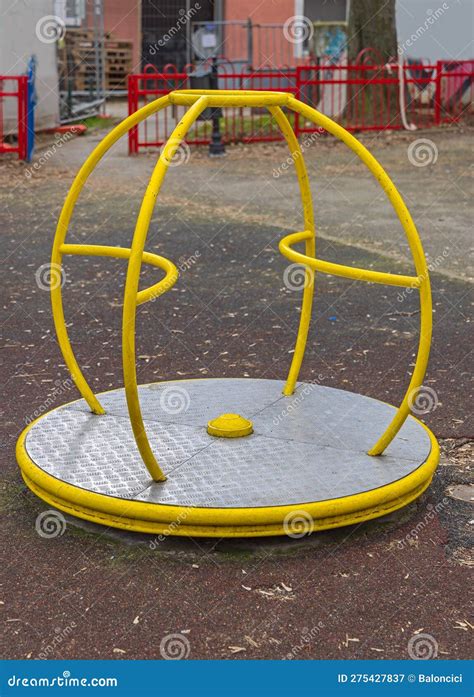 Spinning Platform Playground Stock Image Image Of Equipment