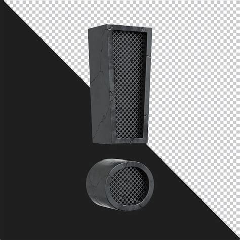 Premium Psd 3d Rendering Of Alphabet Exclamation Mark Symbol Isolated