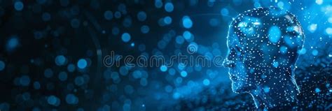 Ai Human On Abstract Bokeh Backdrop Symbolizing Cutting Edge Artificial Intelligence