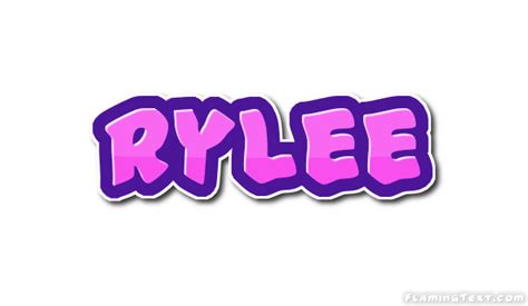 Rylee Logo Free Name Design Tool From Flaming Text