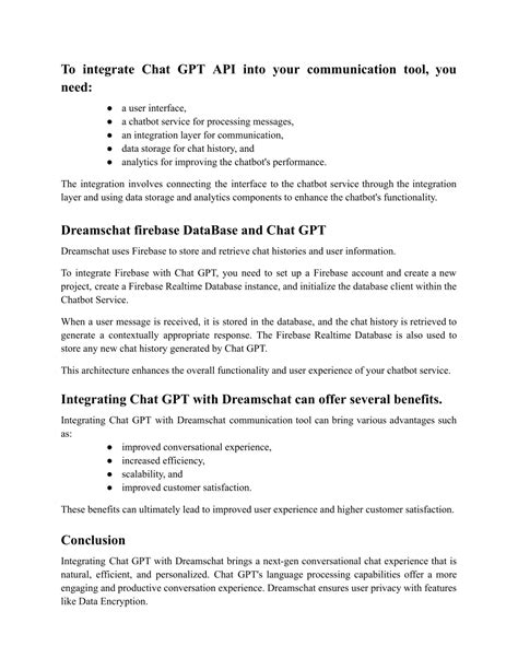 PPT Next Gen Conversational Chat Experience Dreamschat With CHAT GPT PowerPoint Presentation