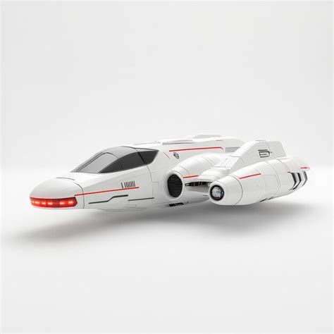 Futuristic Spaceship Design Premium Ai Generated Image