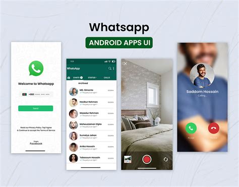 Whatsapp UI Case Study Behance