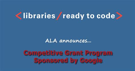 Grant Program For Libraries To Support Computer Science And Computational Thinking Alsc Blog