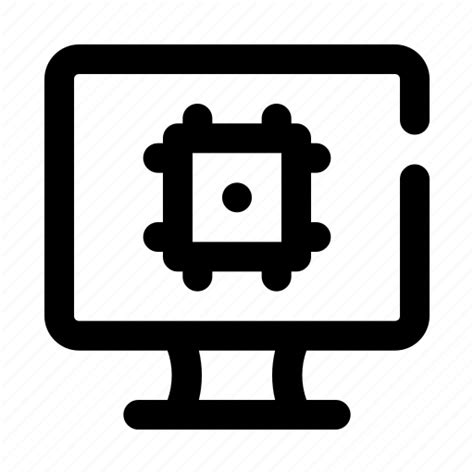 Computer Chip Processor Cpu Hardware Icon Download On Iconfinder