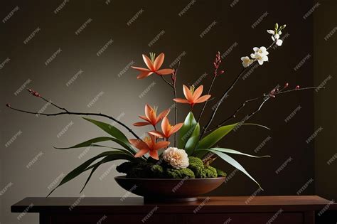 So Elegant Flower Decor Ideas Stylish Ikebana Japanese Flowers Arrangements Ideas Premium Ai