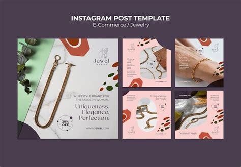 Free Psd E Commerce Platform Instagram Post Set