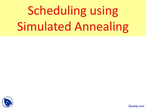 Simulated Annealing Design Automation Of Embedded Systems Lecture