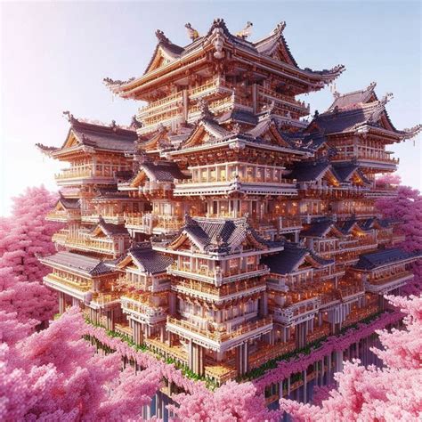 Cherry Blossom 🌸 In 2025 Minecraft Japanese House Minecraft House
