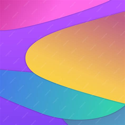 Premium Vector Wavy Geometric Background Trendy Gradient Shapes Vector Illustration