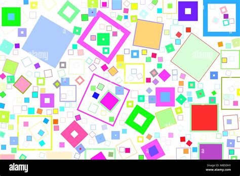 Abstract Background With Shape Of Square Rectangle Pattern No Overlaping Vector Illustration