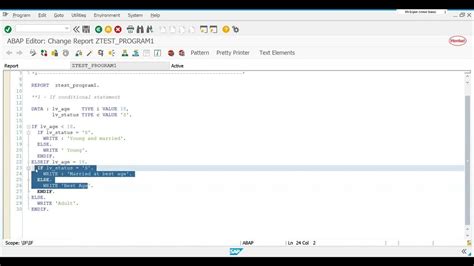 Conditional Statements In Sap Abap Sapabap Abaptutorials Abapprogramming