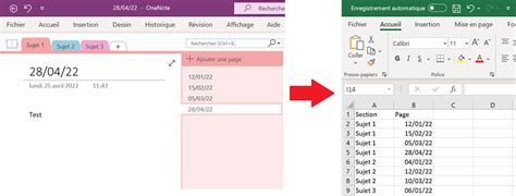 Export Onenote Vers Excel Vba