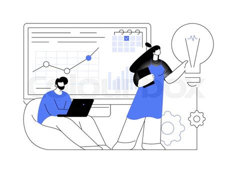 Project Initiation Abstract Concept Vector Illustration Pro Colourbox