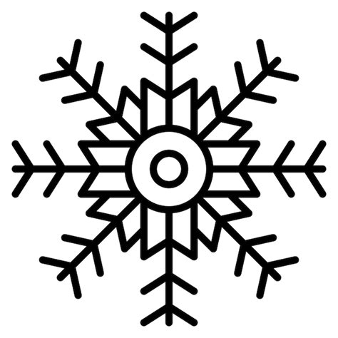 Premium Vector Snowflake Vector Illustration Style