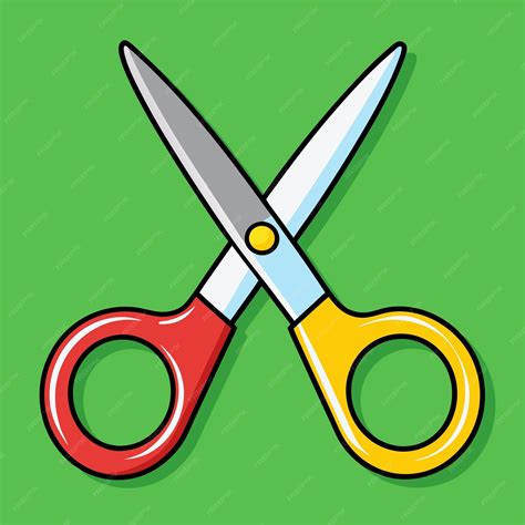 Pair Of Scissors Clip Art And Vector Design With A White Background Premium Ai Generated Vector