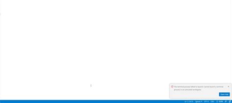 Workspace Trust And Terminals Should Show The Error Inline · Issue 184911 · Microsoft Vscode