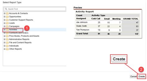 How To Create User Call Activity Report In Salesforce