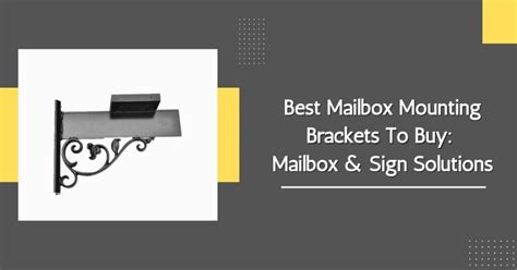 Best Mailbox Mounting Brackets Mailbox And Sign Solutions