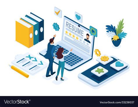 Isometric Scientists Are Investigating Royalty Free Vector