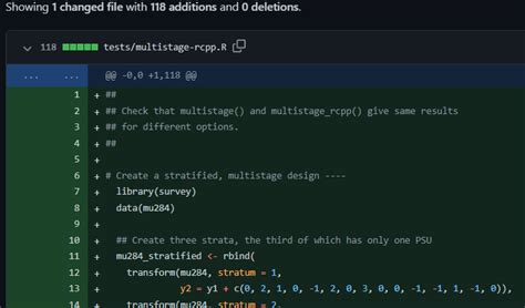 More On Speeding Up The Survey Package Adding The New C Functions To