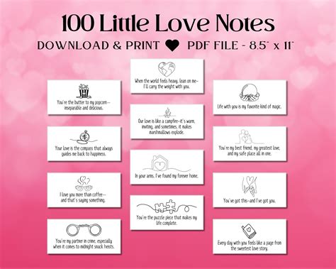 Printable Love Notes Boyfriend Valentines Day And Love Quotes And