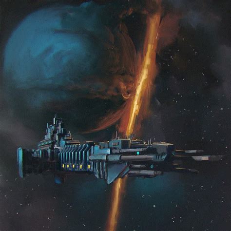 Warhammer 40k Artwork — Voidship By Stefan Ristic Warhammer 40k