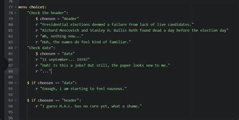 Expected Menu Item Rrenpy