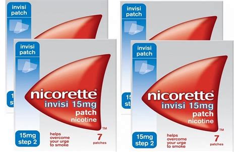 Nicorette Invisi 15mg Patch Four Pack Review Compare Prices Buy Online