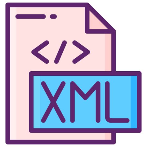 Xml Generic Color Lineal Color Icon