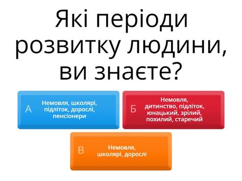 Як змінюється організм людини коли росте і розвивається 6 клас НУШ Quiz
