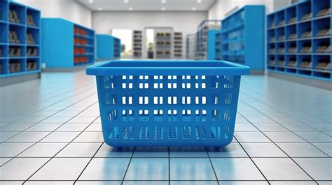 3d 렌더링의 빈 플라스틱 매장 바구니 식료품 카트 슈퍼마켓 카트 대형 슈퍼마켓 배경 일러스트 및 사진 무료 다운로드