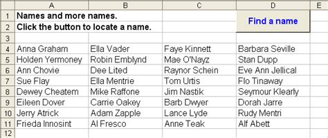 tom s tutorials for excel using an inputbox to find a row column and