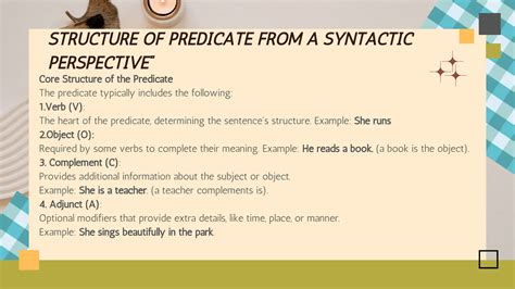 Structure Of Predication Education English Pdf