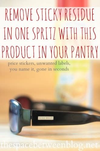 Day 11 How To Remove Sticky Residue With Something In Your Pantry The Space Between
