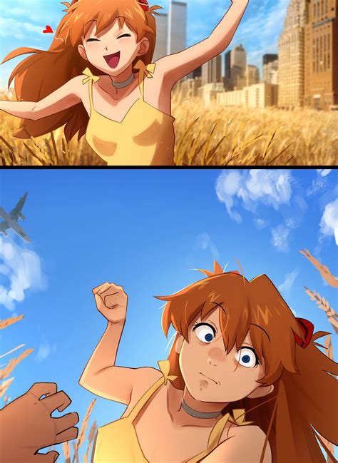 Khyle Souryuu Asuka Langley Neon Genesis Evangelion Absurdres Highres Boy Girl