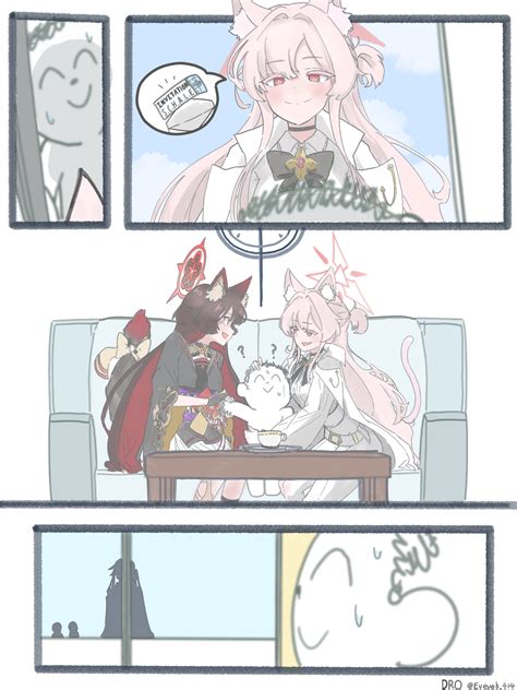 Sensei Doodle Sensei Wakamo And Akira Blue Archive Drawn By Dro Eveveb Danbooru