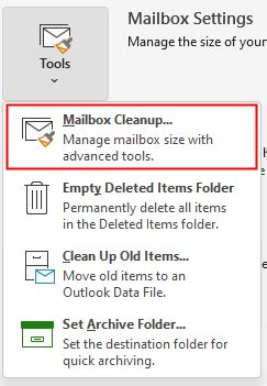 How To Reduce Mailbox Size In Outlook