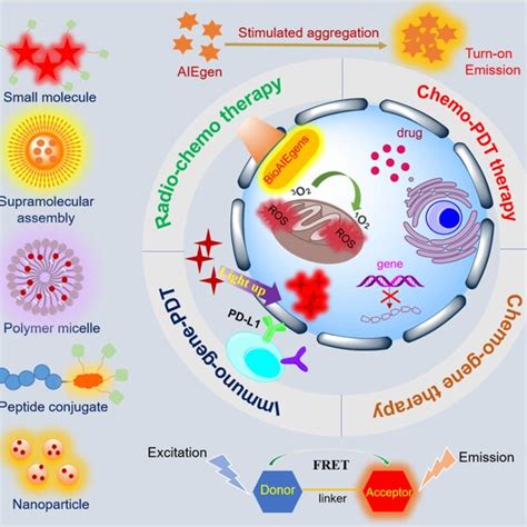 Schematic Illustration Of Aie‐based Drug And Gene Delivery Systems The