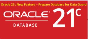 Oracle 21c New Feature Prepare Database For Data Guard Oracledbwr